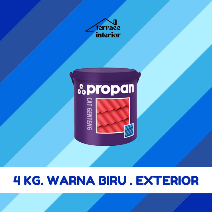 Jual Cat Genteng Propan Warna Biru 4 Kg | Shopee Indonesia