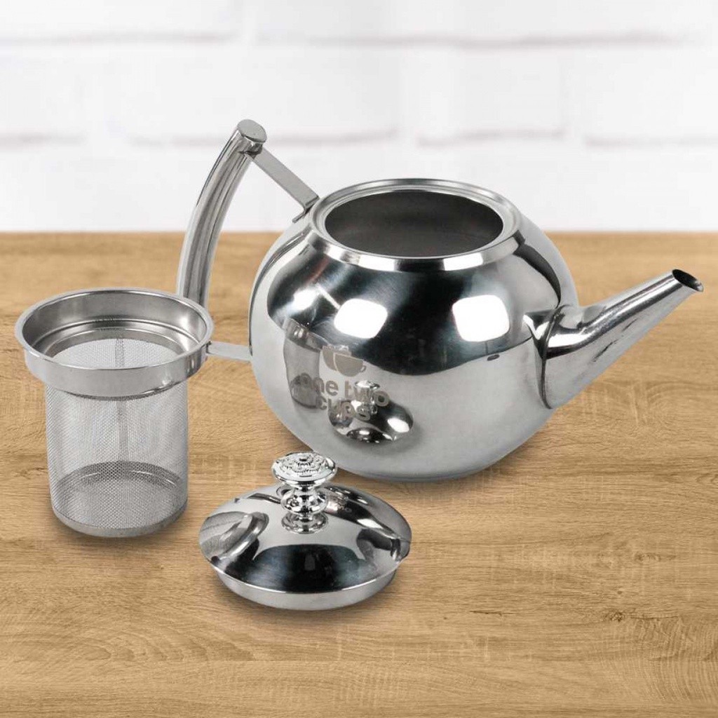 Jual Teko Air Panas Teh Stainless Steel 1L with Filter Teko Air Teh ...