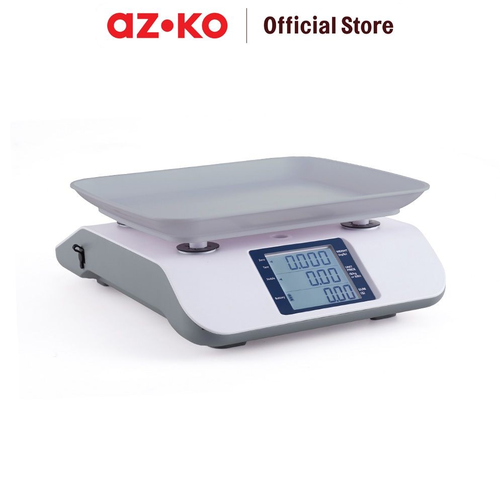 Jual AZKO Krisbow Timbangan Digital Lcd 30 kg - Putih Alat Pengukur ...