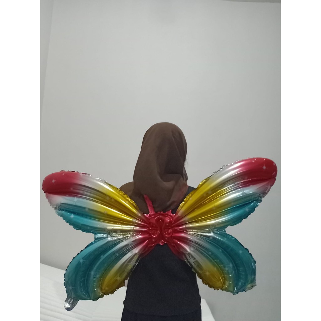 Jual BALON SAYAP KUPU-KUPU / BALON SAYAP BESAR WARNA WARNI / BALON ...