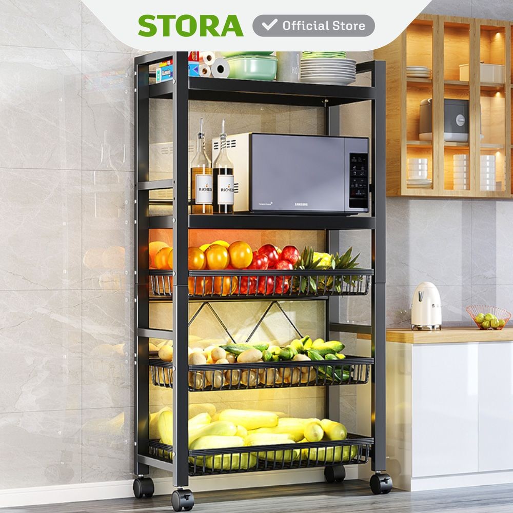 Jual Stora Noir Rak Troli Besi Tempat Penyimpanan Multifungsi Dengan ...