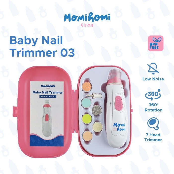 Jual MOMI HOMI Baby Nail Trimmer 03 Gunting Kuku Bayi Elektrik Dengan ...
