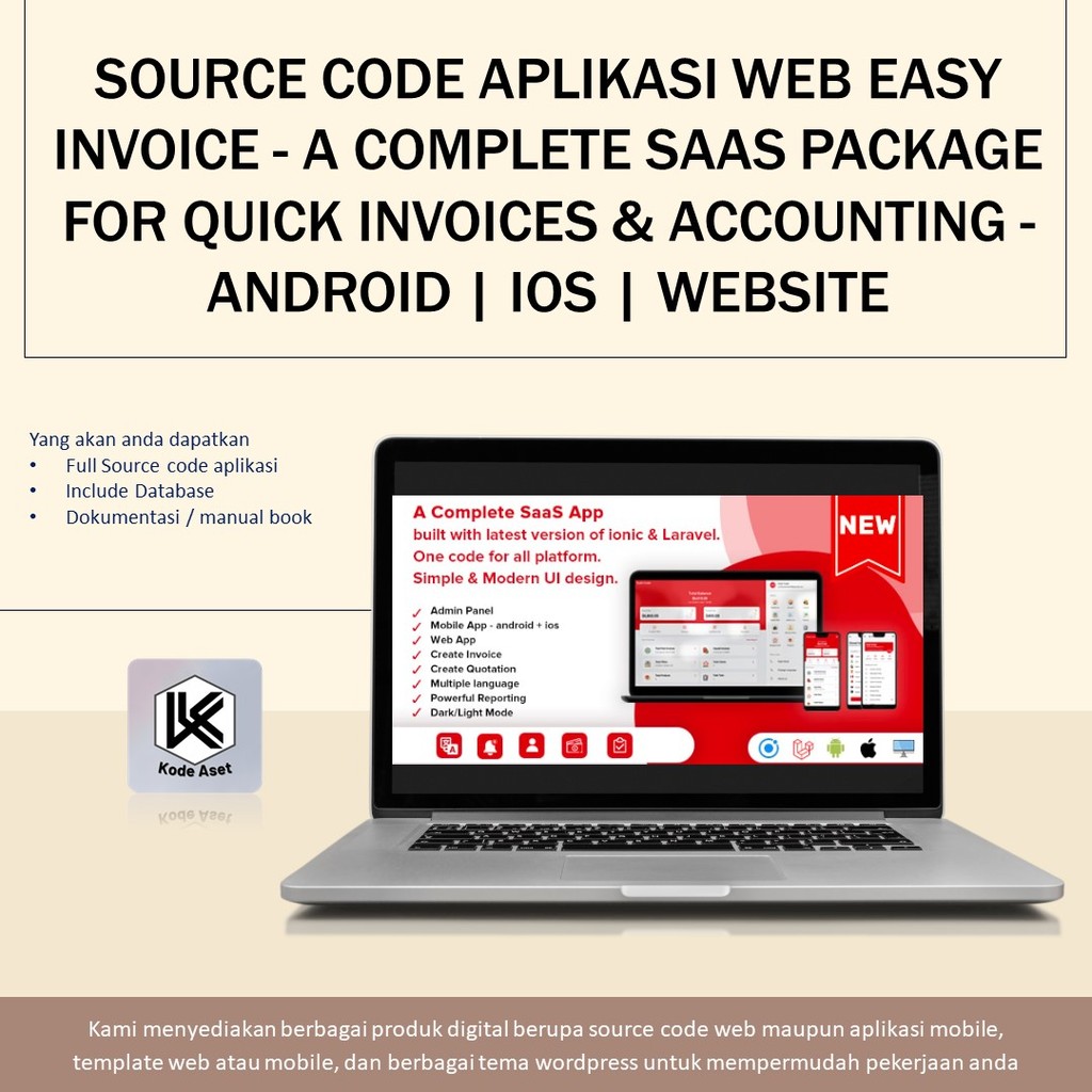 Jual Source Code Aplikasi Web Easy Invoice A Complete Saas Package For Quick Invoices