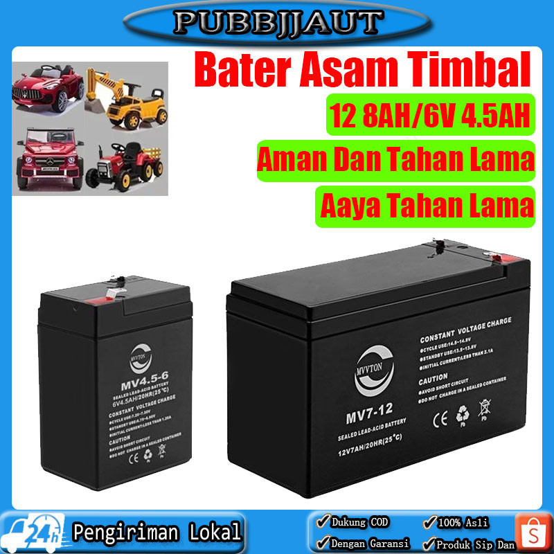 Jual Aki Battery 8AH Msa Hitam Aki Tangki Semprot Aki Mobil Mainan Aki Battery Batre Accu ...