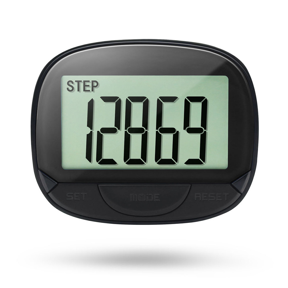 Jual Clip-On Pedometer Step Counter Digital Display Simple Step Tracker ...