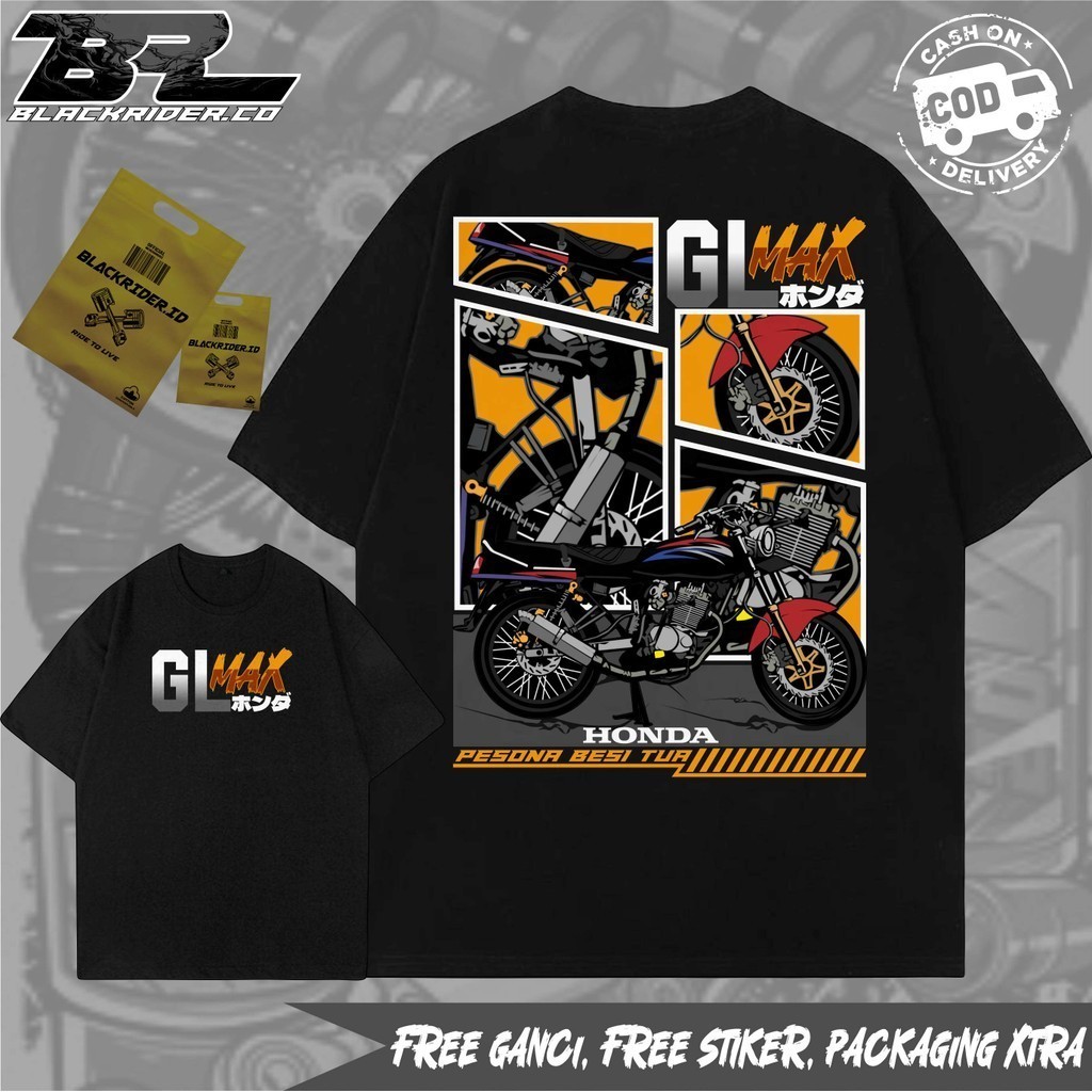 Jual Kaos Motor Firal Terbaru GL-MAX Kaos Honda CB Kaos Motor Herex ...