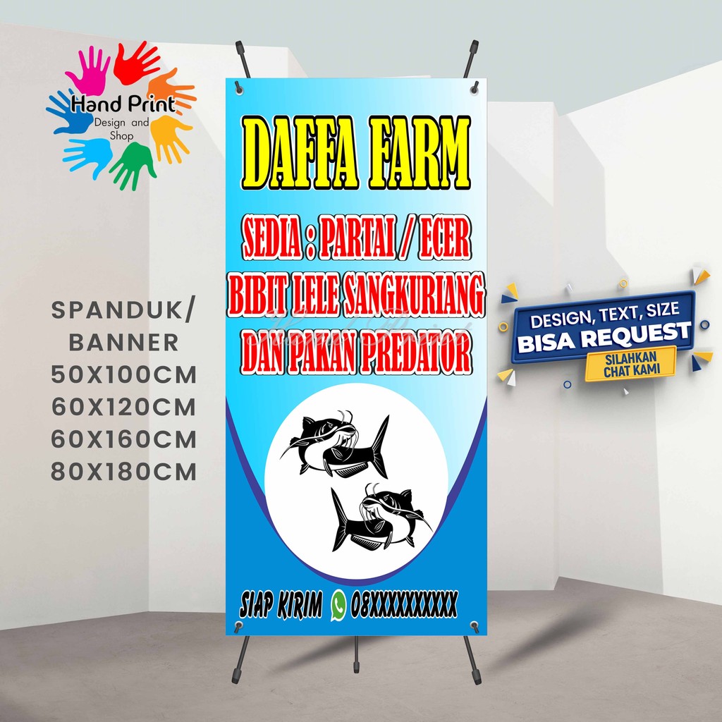Jual Cetak Spanduk Banner Jual Bibit Lele Dan Pakan Predator MMT ...