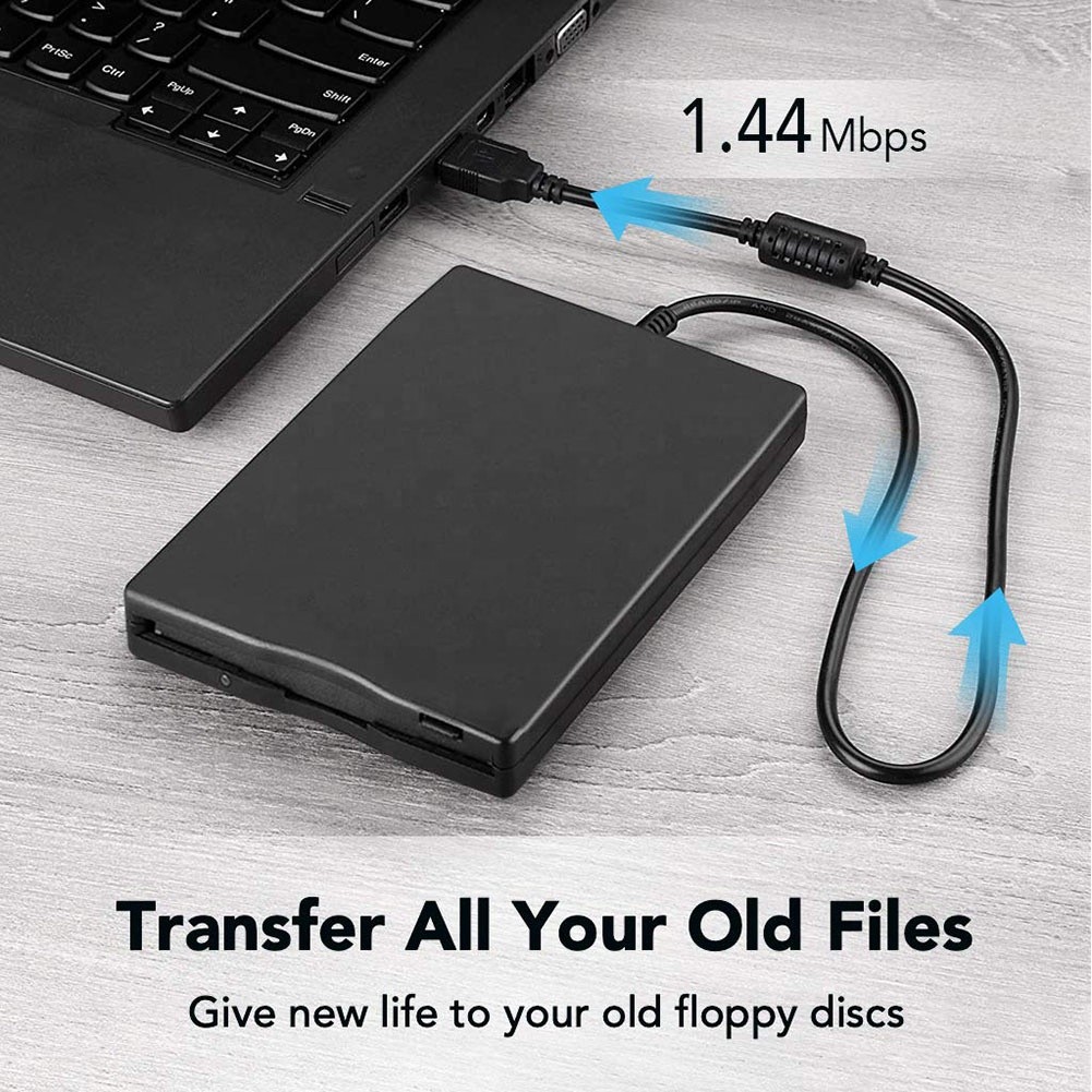 Jual USB Floppy Disk Reader Drive 3.5 External Portable 1.44 MB FDD ...