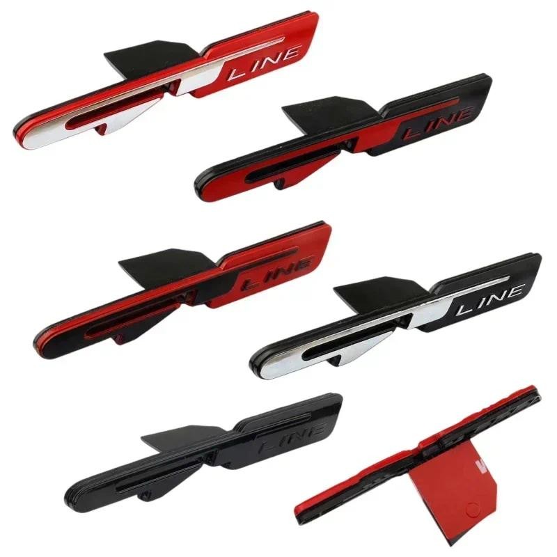 Jual 11.8x1.8cm Metal GT LINE Car Front Grille Emblem Badge Sticker for ...