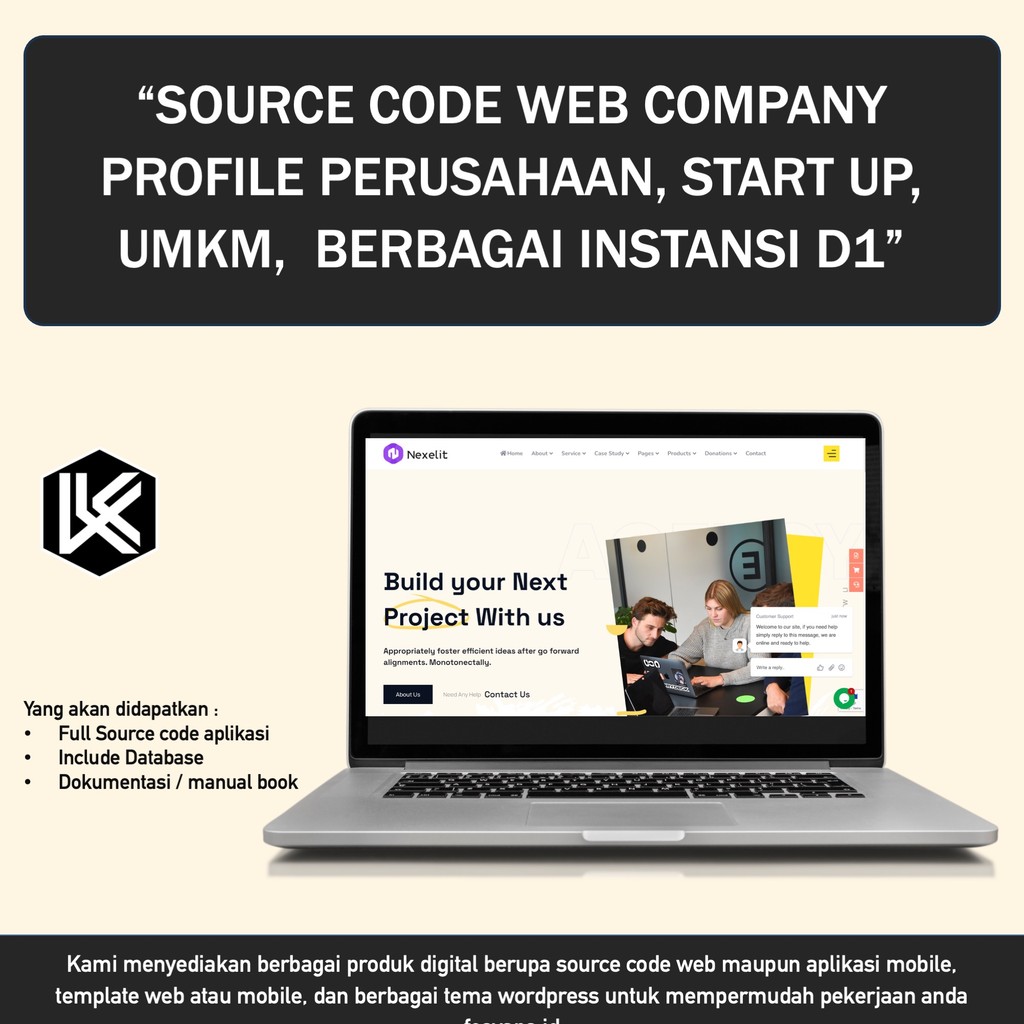 Jual SOURCE CODE WEB COMPANY PROFILE PERUSAHAAN, START UP, UMKM ...
