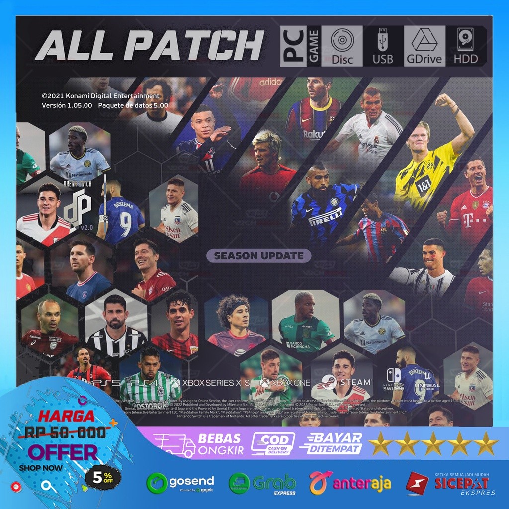 Jual Game All Patch eFootball / PES - Updated or Less | Games for ...