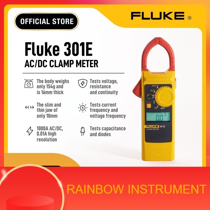 Jual FLUKE 301e Series AC/DC - Digital Clamp Meter | Shopee Indonesia