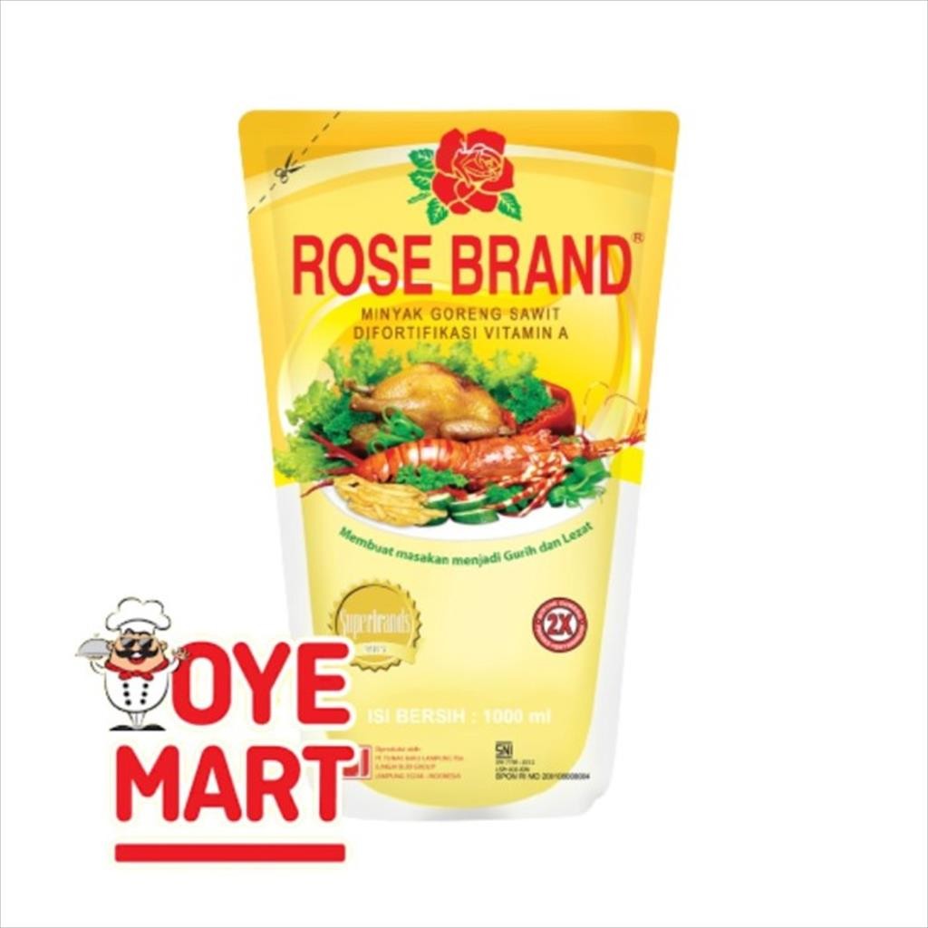 Jual ROSE BRAND MINYAK GORENG/MINYAK GORENG KELAPA SAWIT 1L | Shopee ...