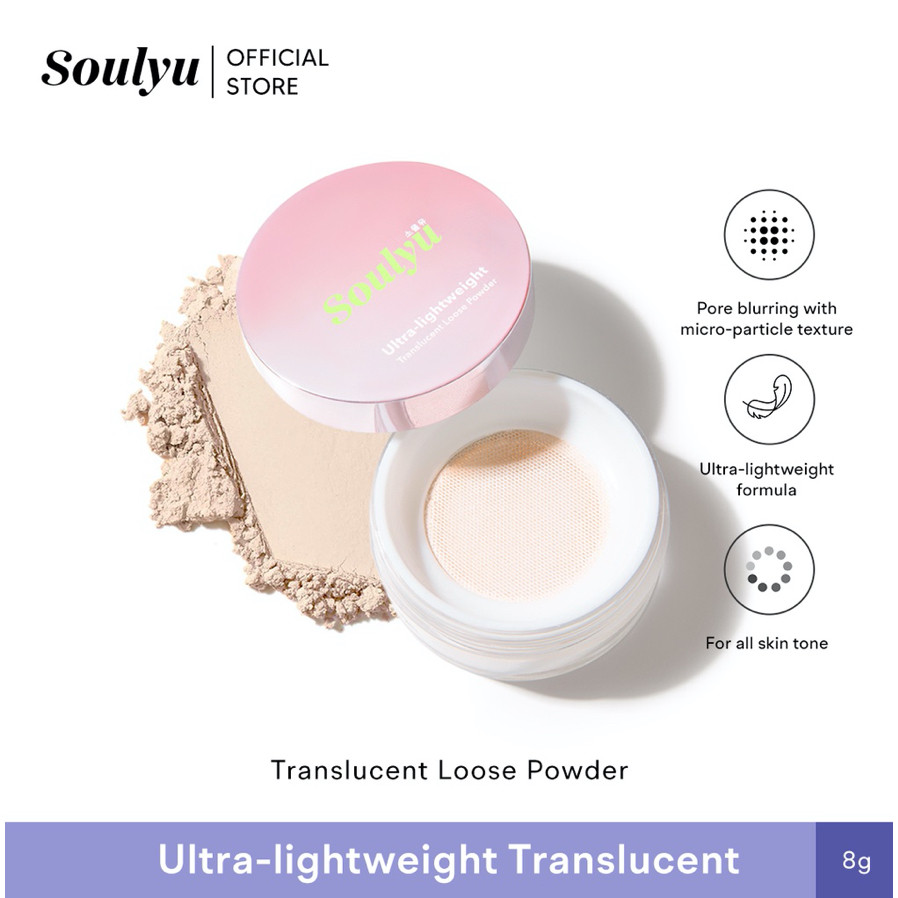 Jual ️Domestika ️ SOULYU Ultra Lightweight Translucent Loose Powder 8GR ...