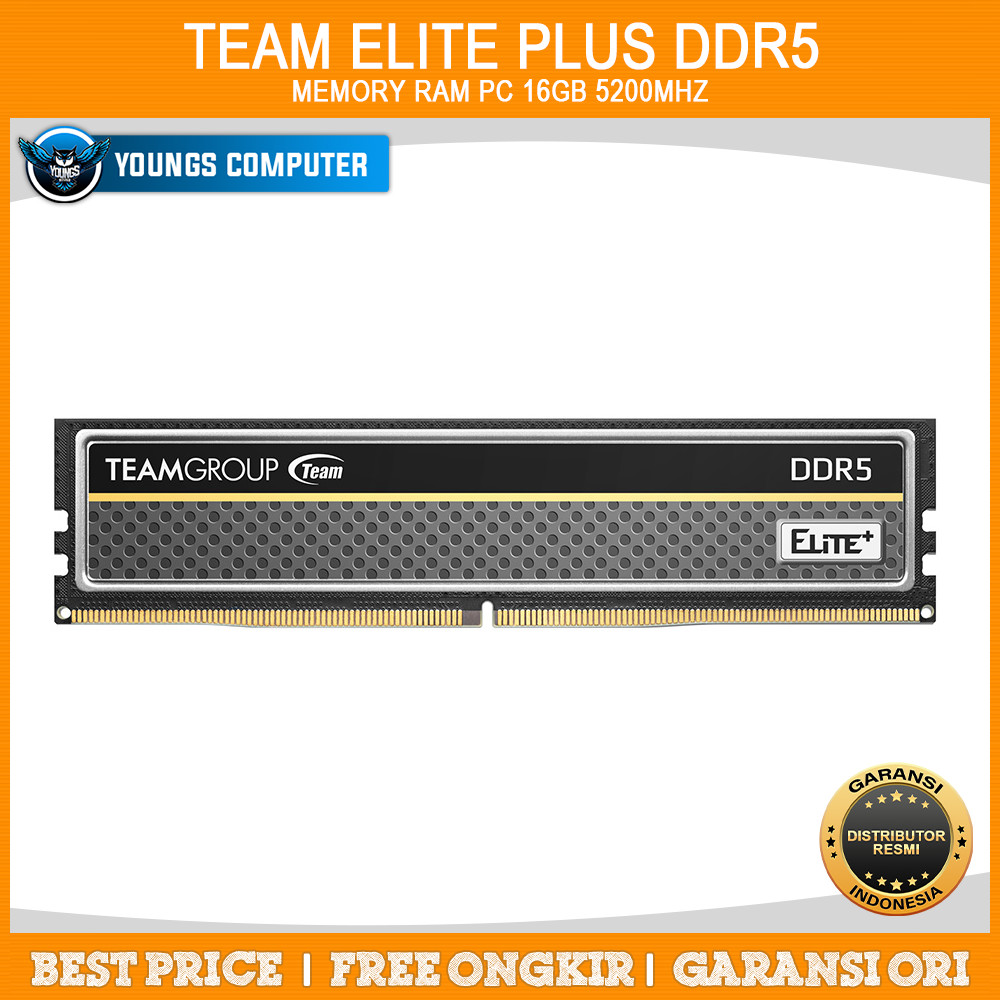 Jual RAM TEAM ELITE PLUS DDR5 16GB 5200Mhz Elite+ Memory RAM PC ...