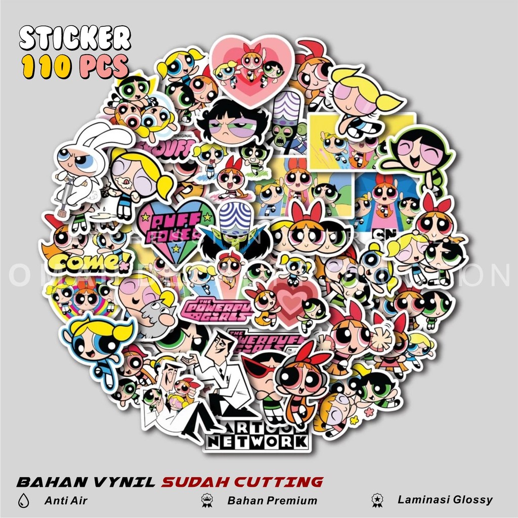 Jual STICKER AESTHETIC HYPEBEAST POWERPUFF GIRLS STIKER ANTI AIR UNTUK ...