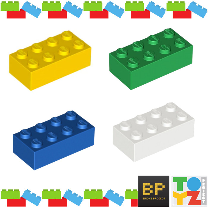 Jual Lego Part 3001 Brick 2x4 - 2 x 4 Paketan 100 Gram (Used) | Shopee ...
