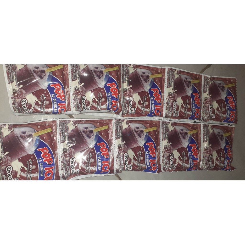 Jual POP ICE CHOCOLATE sachet 25gr isi 10pcs per renceng | Shopee Indonesia