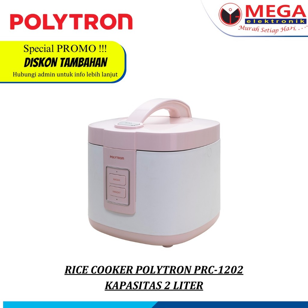 Jual RICE COOKER POLYTRON PRC-1202 KAPASITAS 2 LITER | Shopee Indonesia