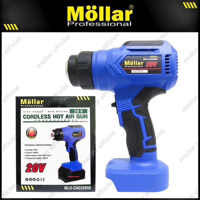 Jual MOLLAR CHG20800-U Cordless Heat Gun Baterai 20V Unit Only Hot Air ...