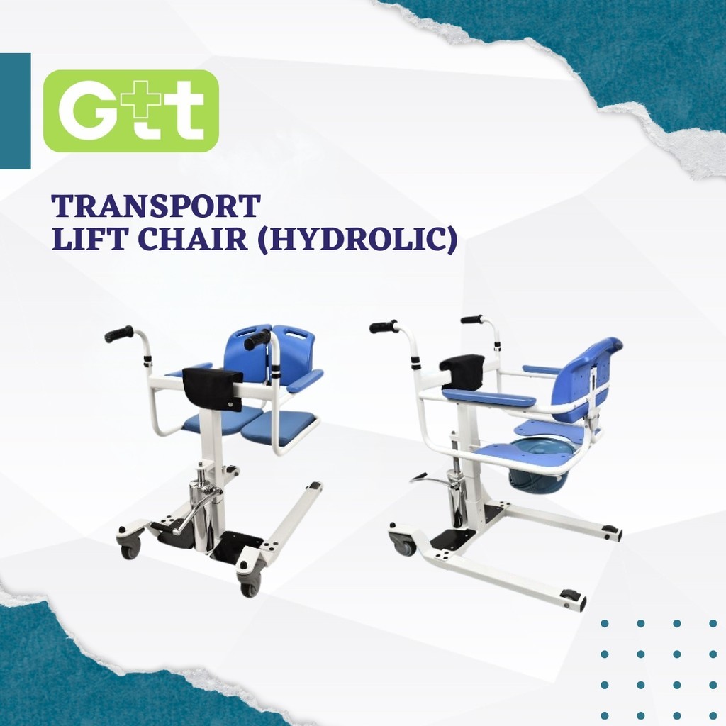 Jual GTT Transport Lift Chair Kursi Roda Transfer Pasien BAB | Shopee ...