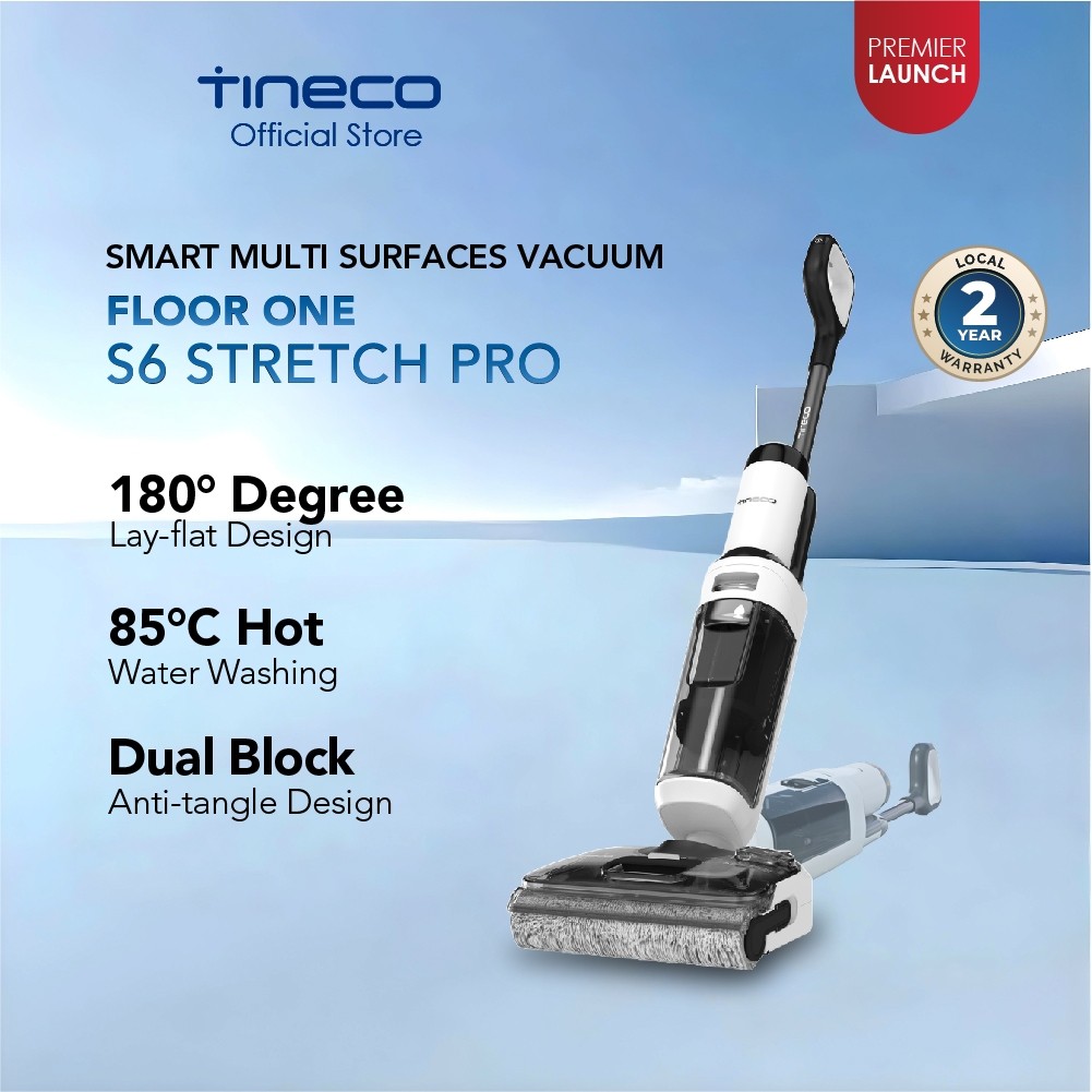 Jual Tineco Floor One Stretch S6 Pro Smart Wet Dry Cordless Stick ...