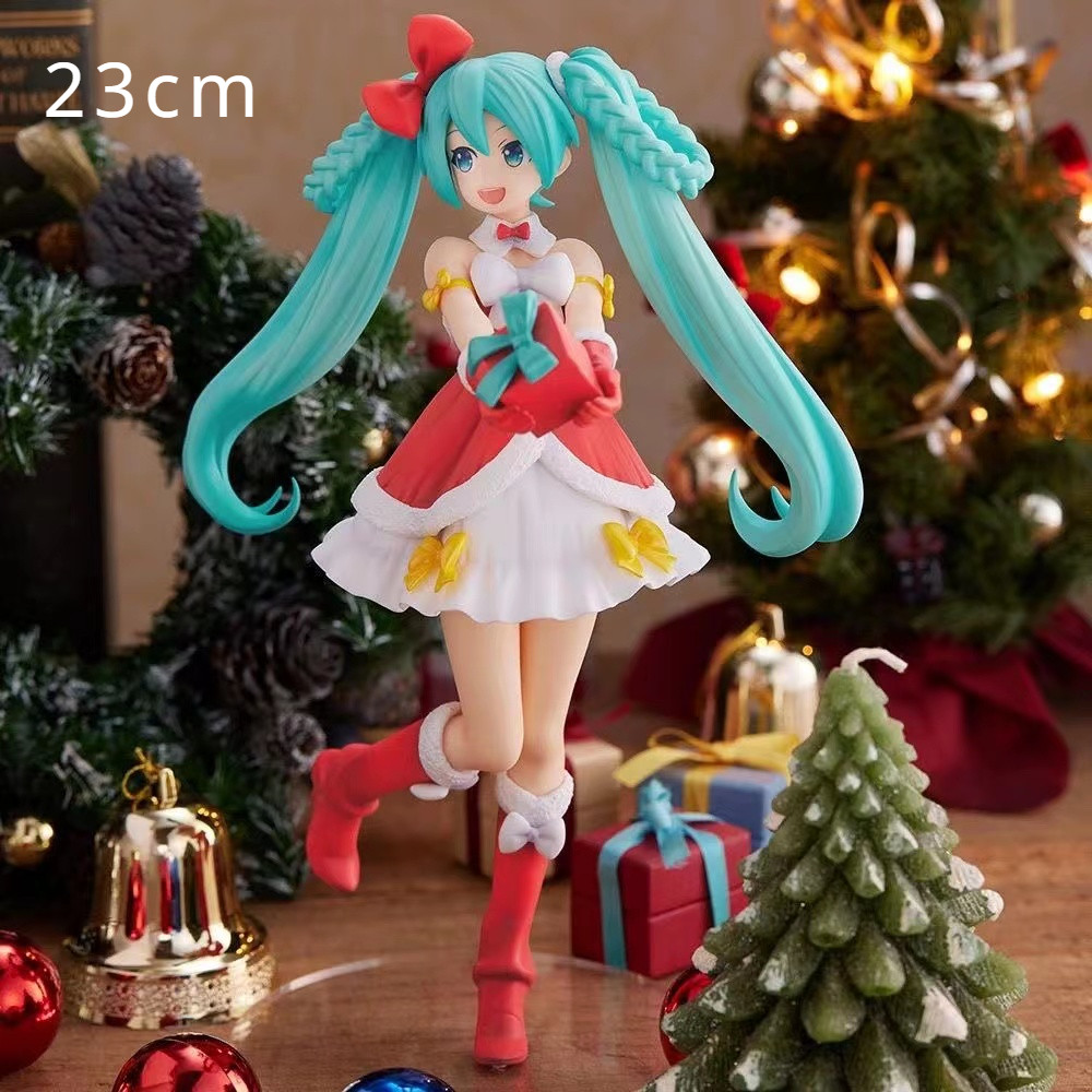 Jual Christmas Miku Cute Kawaii Virtual Singer Miku Manga Statue ...