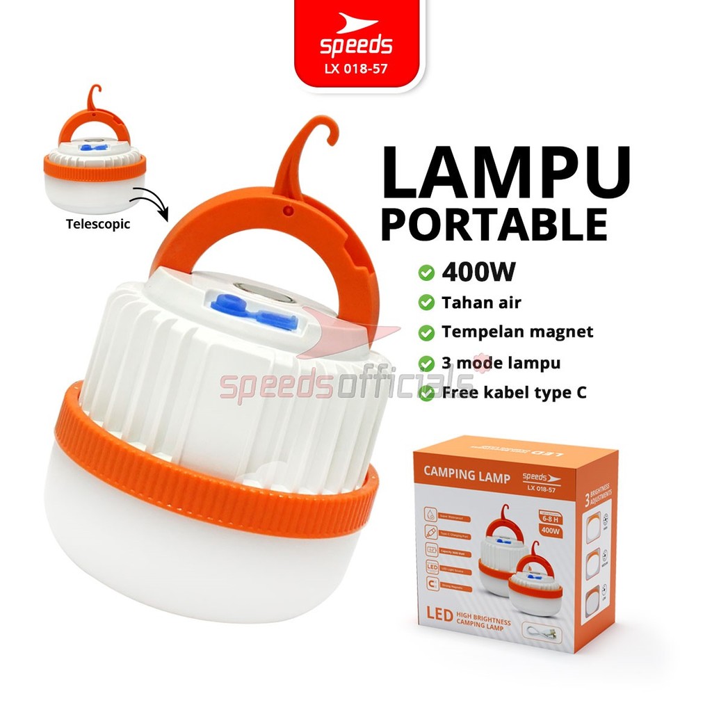 Jual SPEEDS Lampu Camping LED Gantung Camping Emergency Lamp Super ...