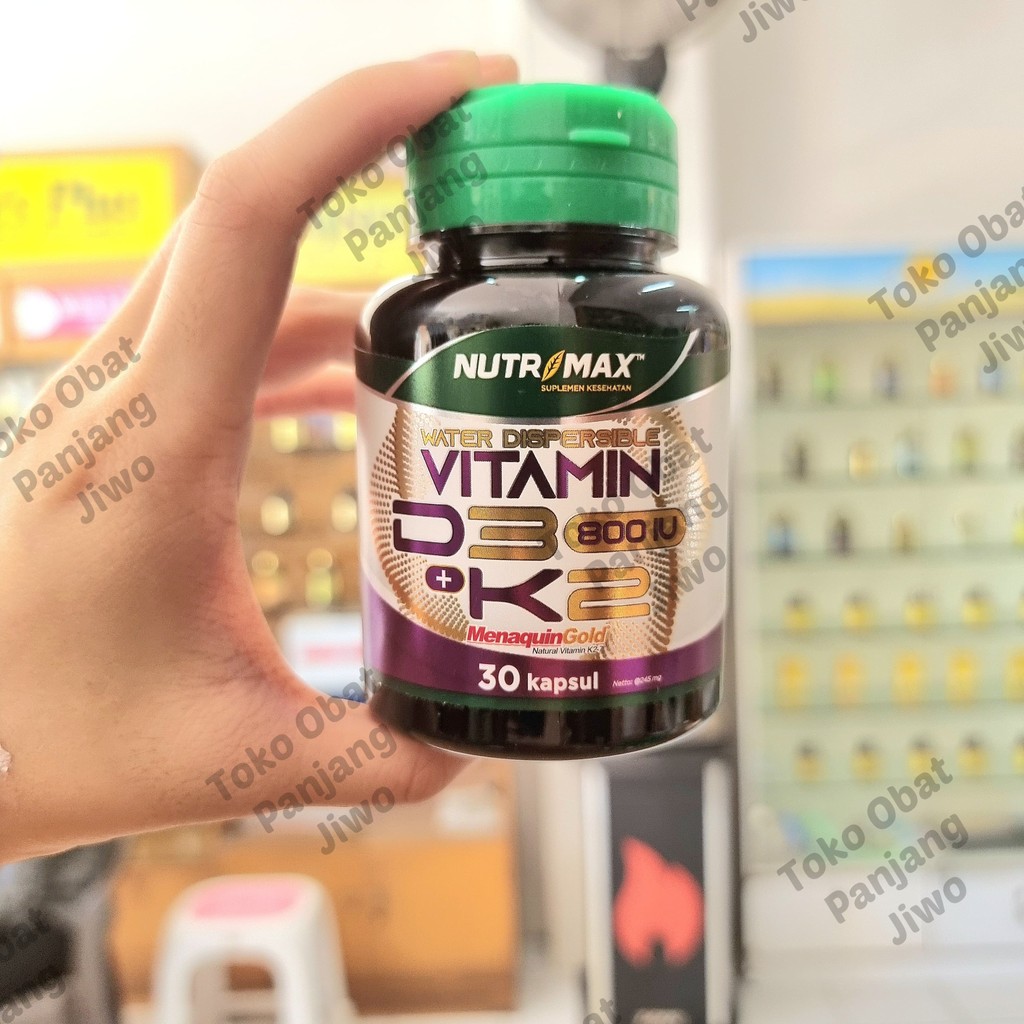 Jual Nutrimax Vitamin D3 K2 - 800 400 IU Vit D3 + K2 Isi 30 Kapsul Water Dispersible Bayi ...