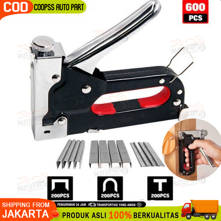 Jual Gratis 600 Paku / 3 In 1 Stapler Gun / 3 In 1 Pistol Kuku ...