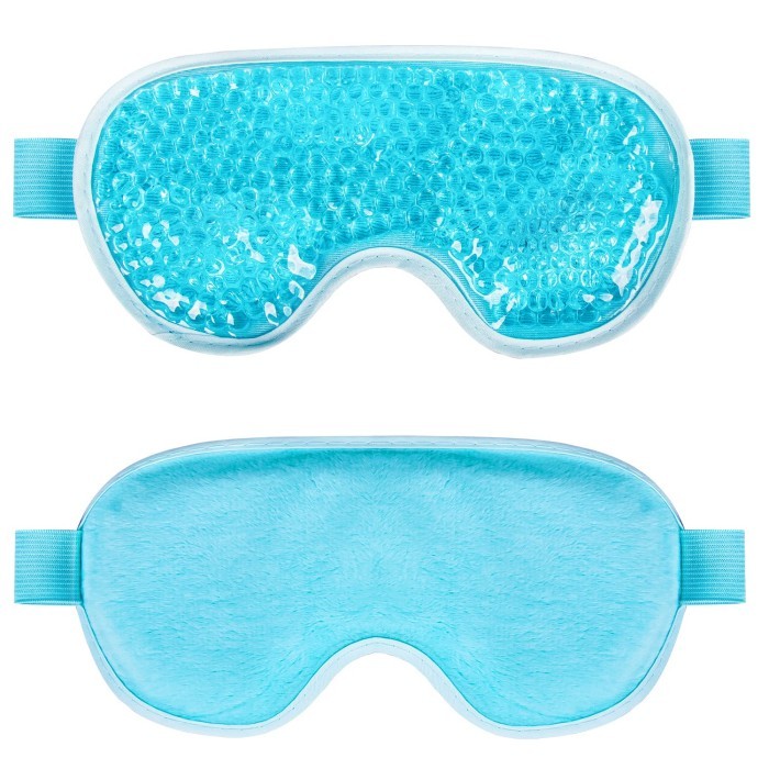 Jual Cooling Eye Mask with Gel Bead Reusable Cold Compress Ice Pack ...