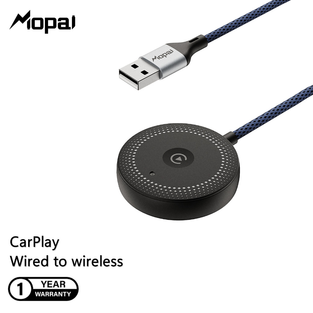 Jual Mopai CA4105 CarPlay iPhone Wired to Wireless Adapter Wi-Fi 2.4G & 5G Bluetooth Low delay ...