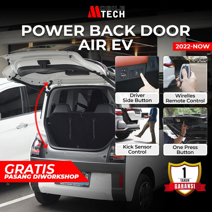 Jual Power Back Door Wuling Air EV MobileTech Pintu Otomatis Kick ...