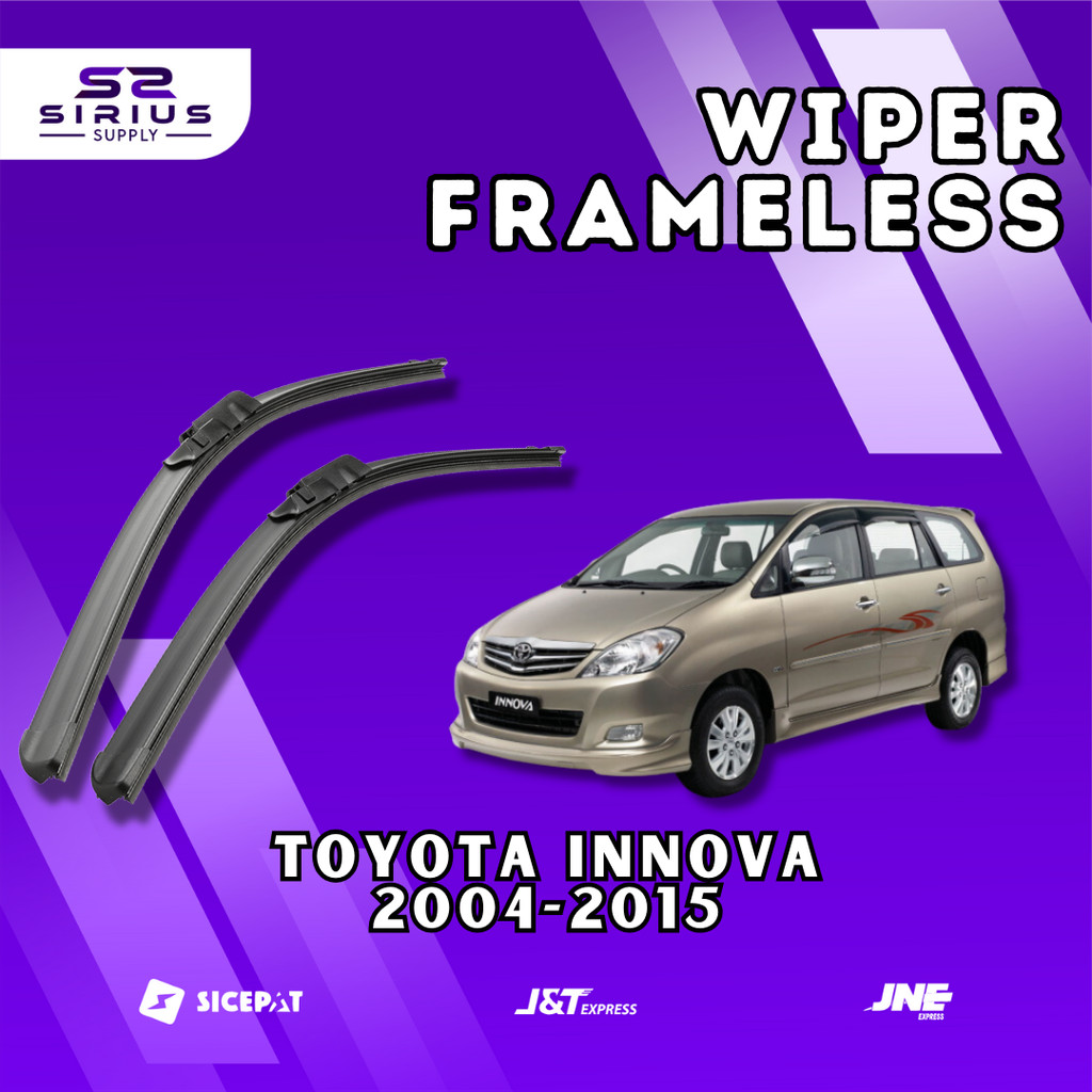 Jual Wiper Kaca Depan Mobil Frameless Toyota Kijang Innova Lama 2004 ...