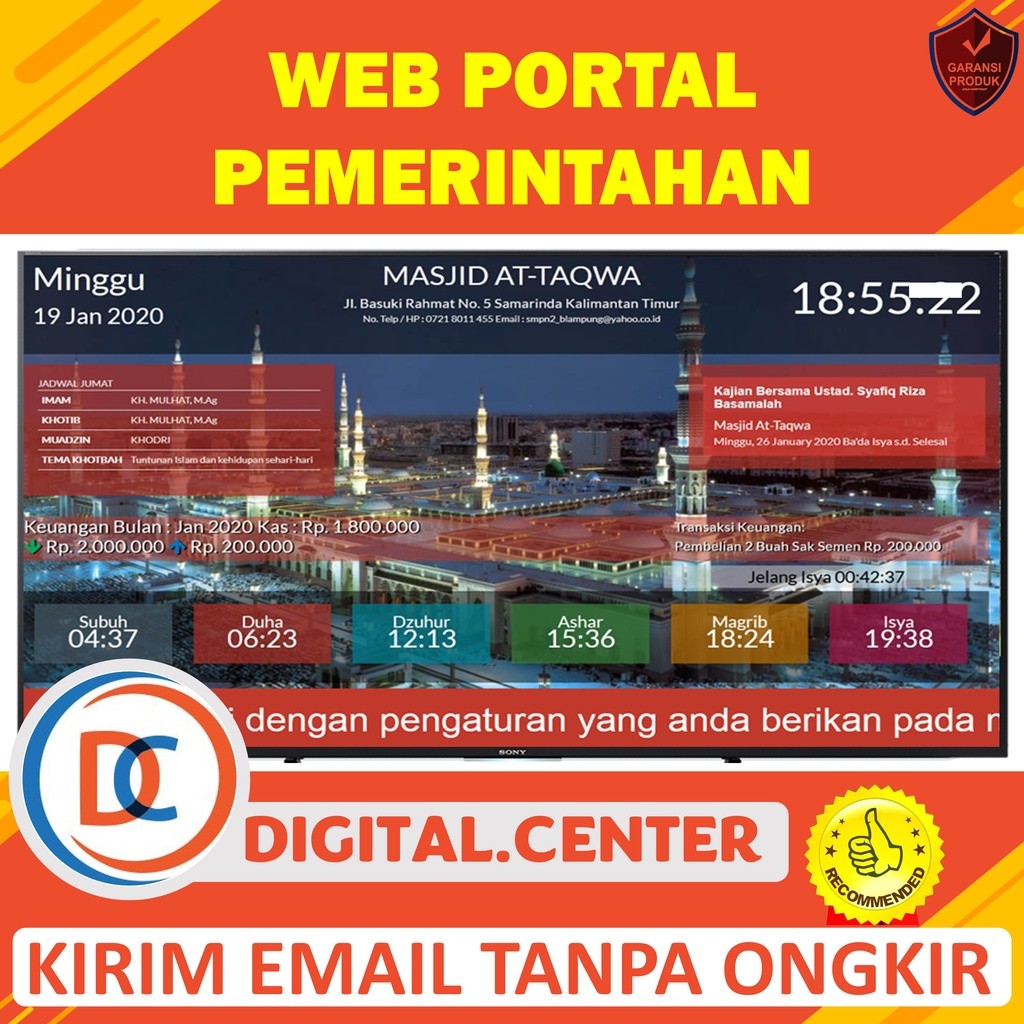 Jual Aplikasi Web Display Informasi (DISFO) | Shopee Indonesia