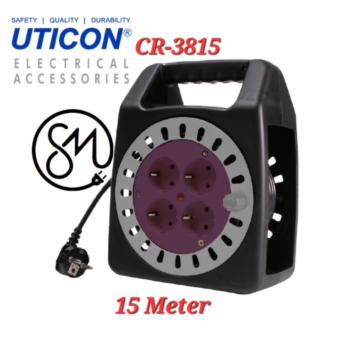 Jual Kabel Box Uticon CR-3815 15 m cok sambung gulung roll kuningan SNI ...