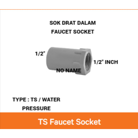 Jual SOK DRAT DALAM SDD PIPA PVC UKURAN 1/2" 3/4" & 1" merk campur ...