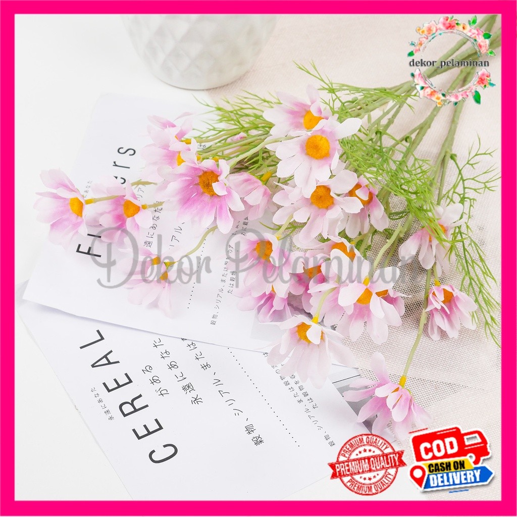 Jual Bunga Aster Cemara Panjang Artificial Flowers Daisy Chamomile ...