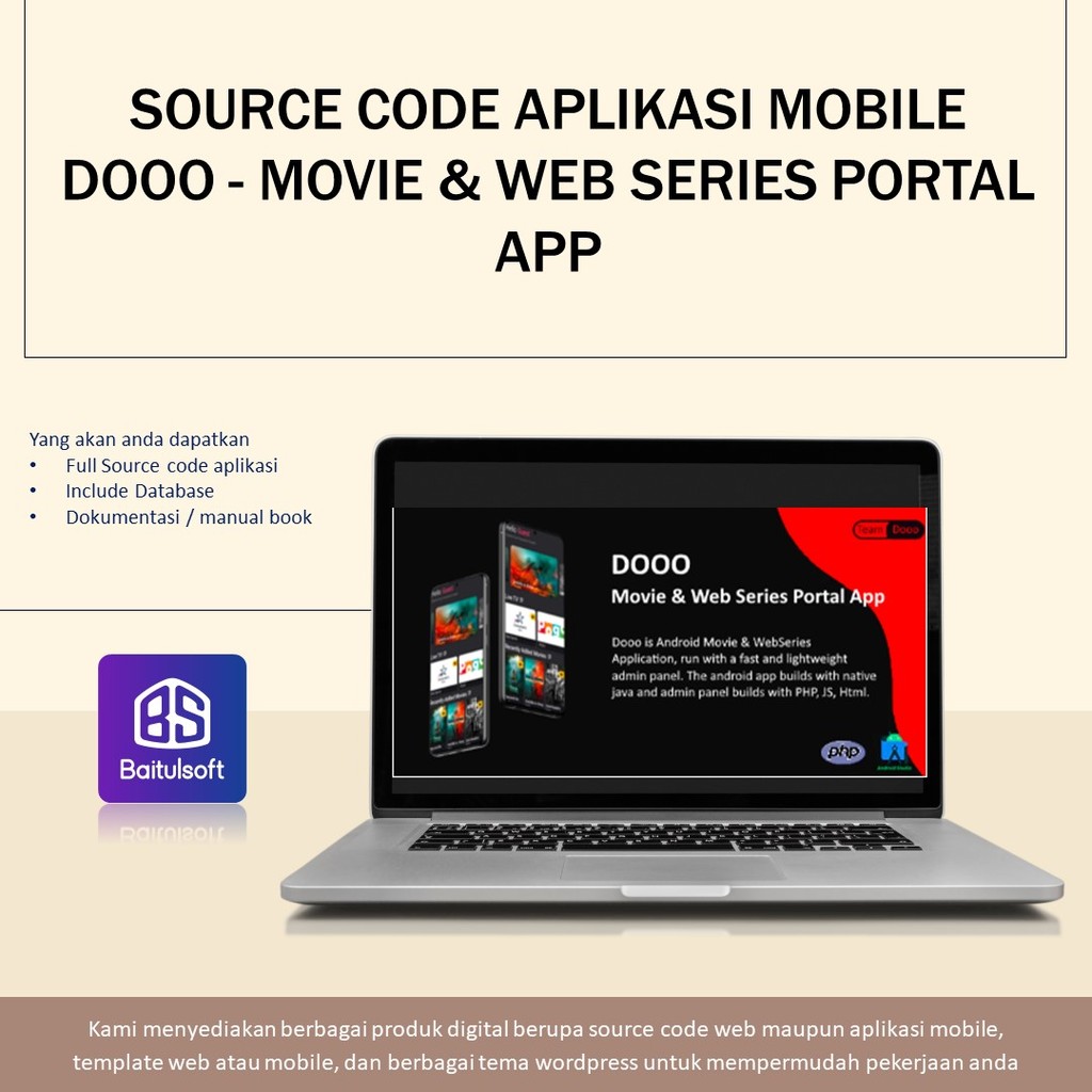Jual SOURCE CODE APLIKASI MOBILE DOOO - MOVIE & WEB SERIES PORTAL APP | Shopee Indonesia