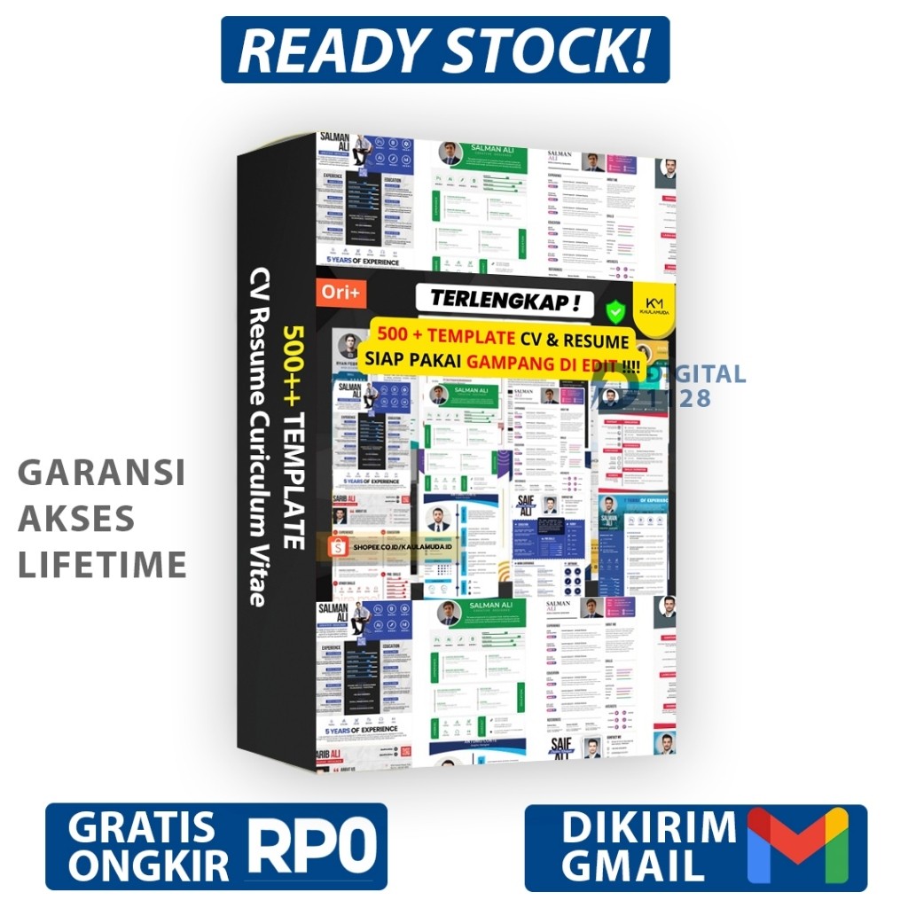 Jual 500+ Template CV & RESUME Premium (New) - CV Resume Curiculum ...