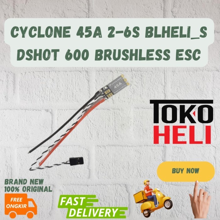 Jual Cyclone 45A 2-6S Blheli_s Dshot 600 Brushless Speed Controller ESC ...