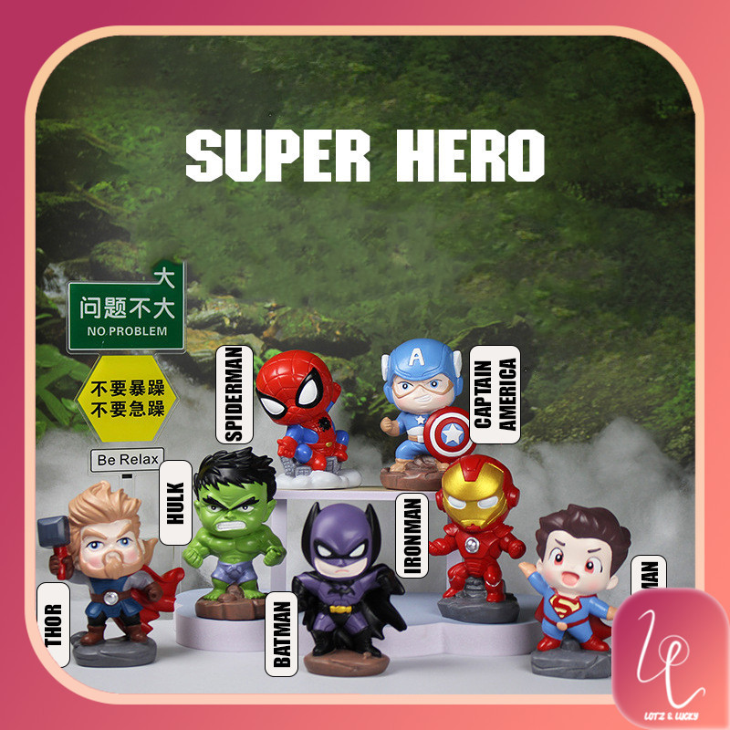 Jual Blind Box Avengers Beli 1 Box dapat 6 Beda Motif Kotak Buta ...