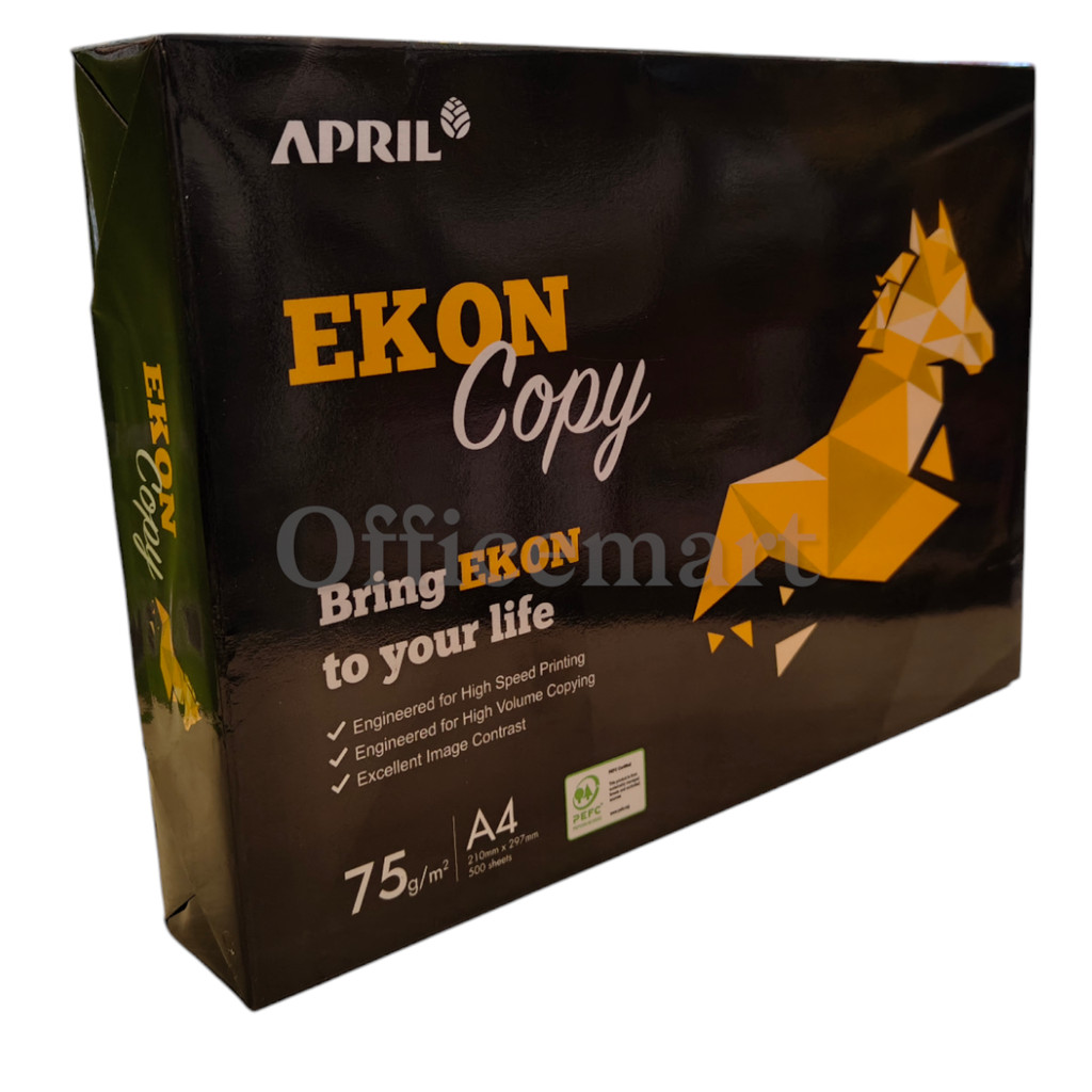 Jual EKON | Kertas HVS 1 Rim | A4 | 75 gsm | Shopee Indonesia