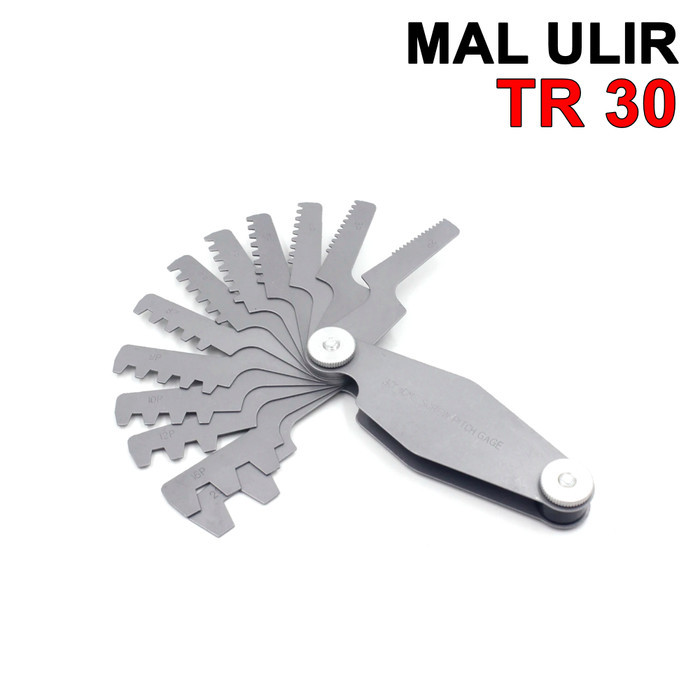 Jual Mal Drat Ulir 2-20 TPI TR 30 Thread Gauge Pitch Alat Ukur Baut ...