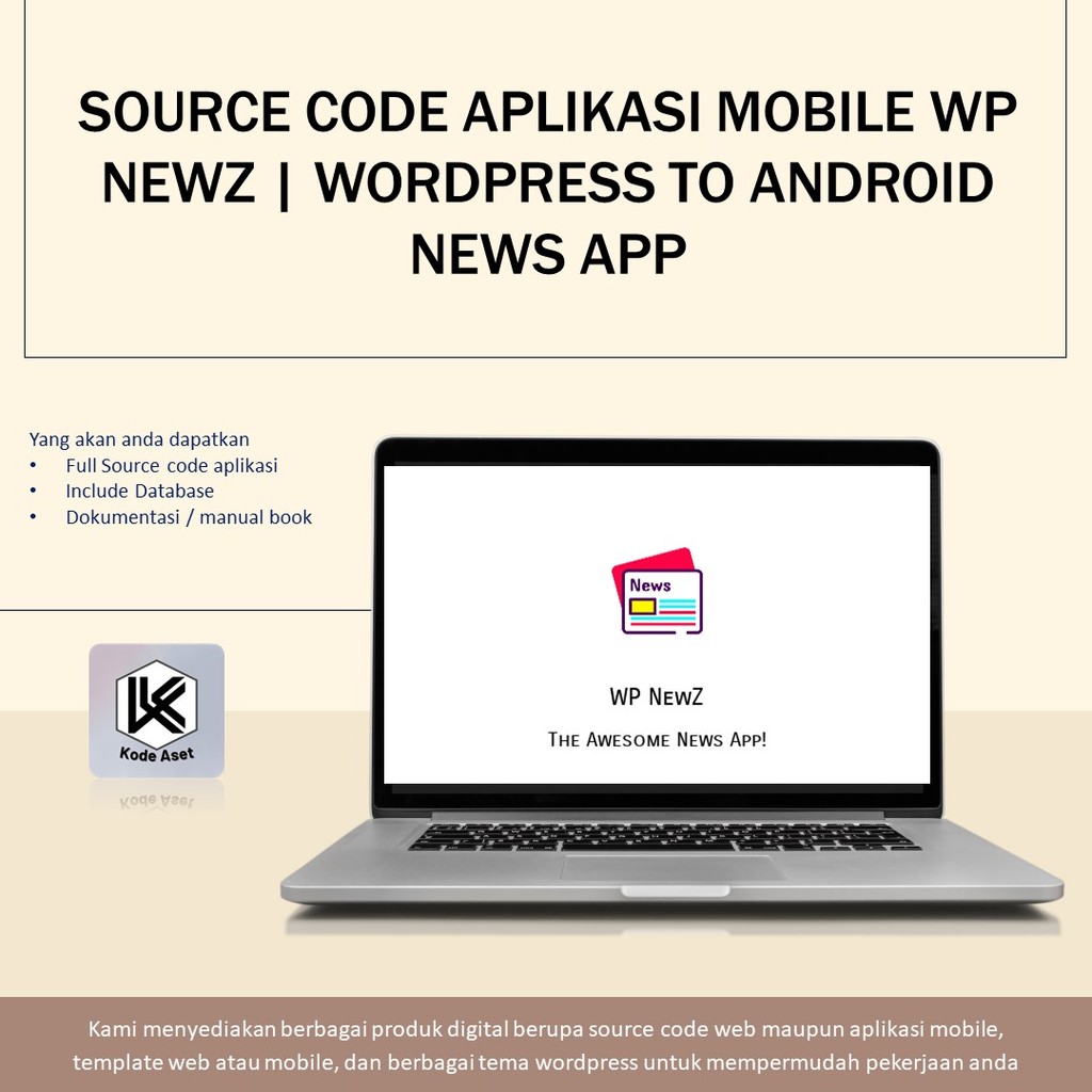 Jual SOURCE CODE APLIKASI MOBILE WP NEWZ | WORDPRESS TO ANDROID NEWS APP | Shopee Indonesia