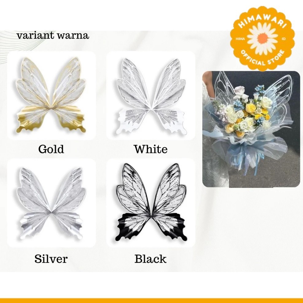 Jual HIMA - (1 SET) - FL51 WINGS OPP Wings Butterfly Kertas Bunga Paper ...