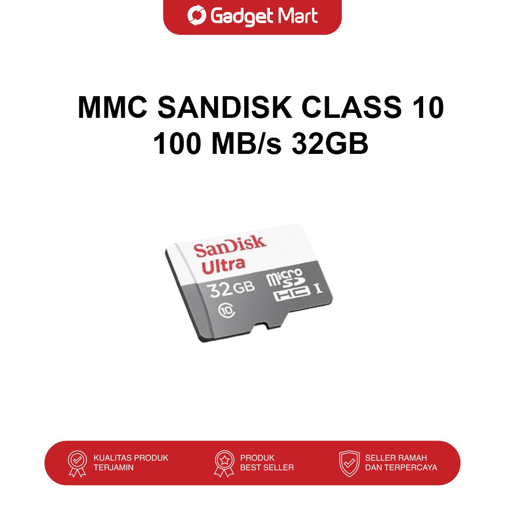 Jual Memory Card Sandisk 32GB Class 10 (100MB/s) | Shopee Indonesia