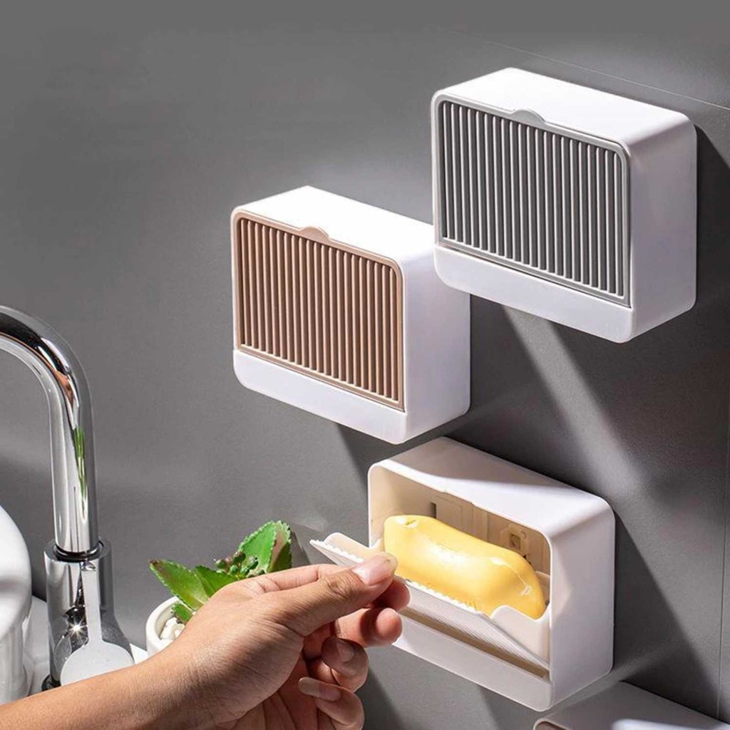 Jual Tempat Sabun Batang Kamar Mandi Tempel Dinding Drain Box Soap ...