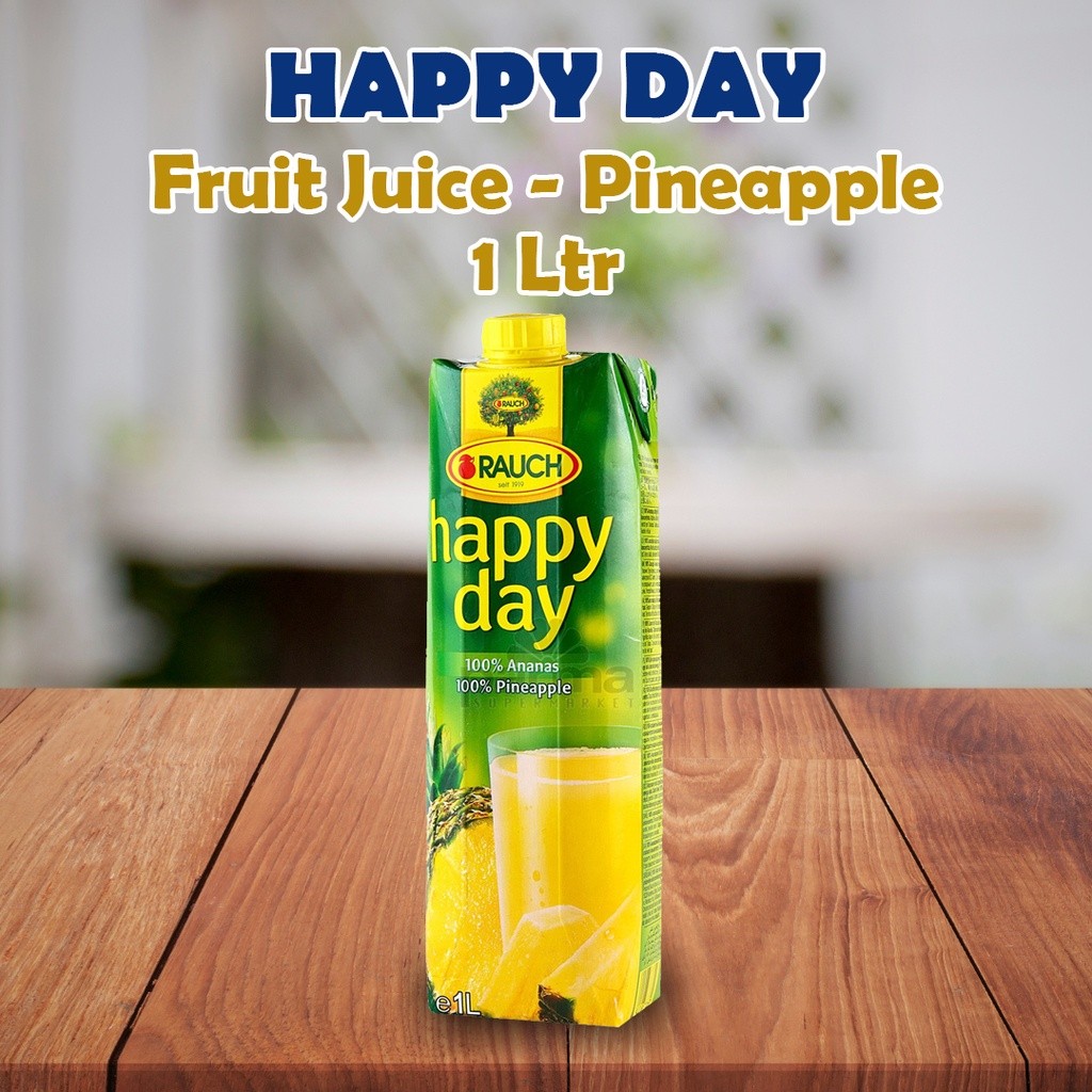 Jual RAUCH Happy Day Fruit Juice 1 Liter - Pineapple | Shopee Indonesia