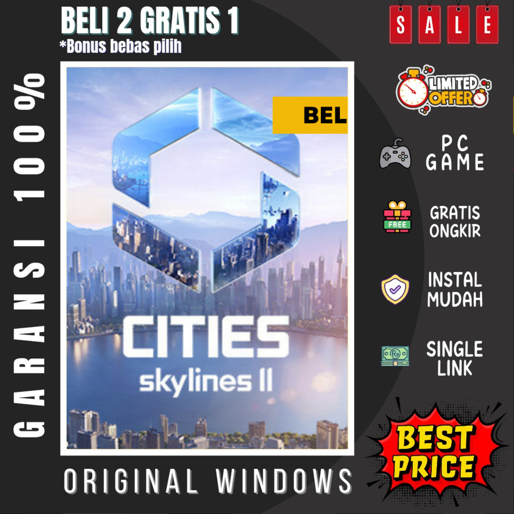 Jual CITIES SKYLINES II ULTIMATE EDITION - GAME PC - GAME LAPTOP - PC GAMES - BELI 2 GRATIS 1 ...